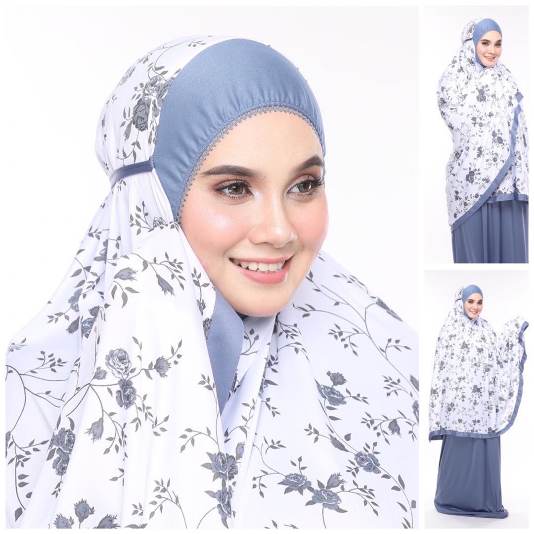 Telekung Zura Rose, Women's Fashion, Watches & Accessories, Hair ...