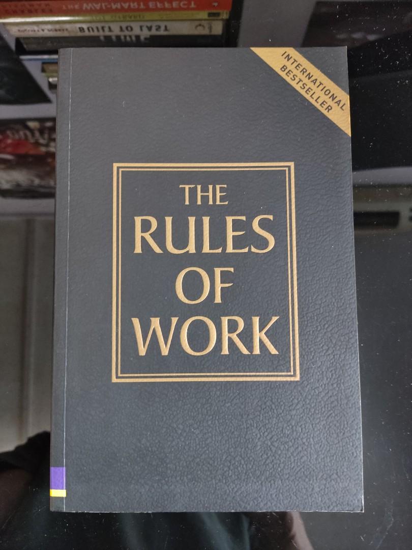 The Rules of Work book, Hobbies & Toys, Books & Magazines, Fiction ...