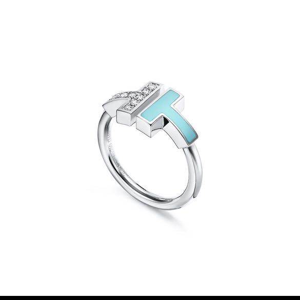 Tiffany and co double t Tiffany blue ring couple ring promise ring ...