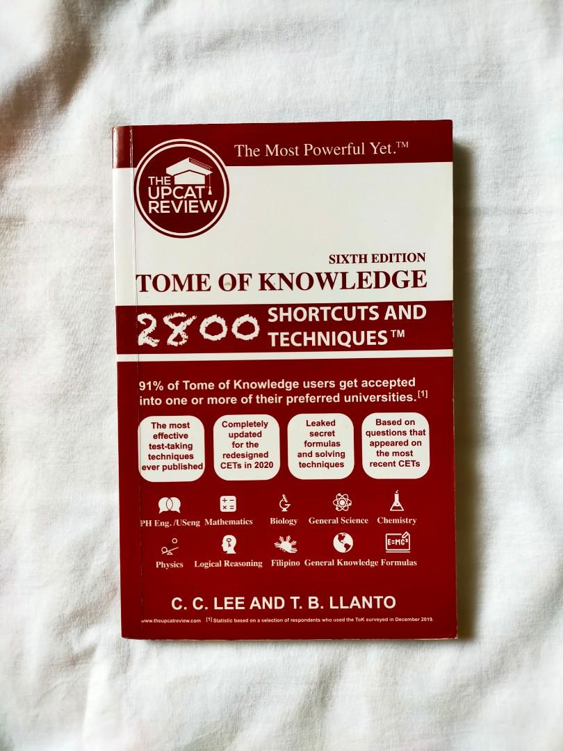Tome of Knowledge 6th edition UPCAT reviewer, Hobbies & Toys, Books ...