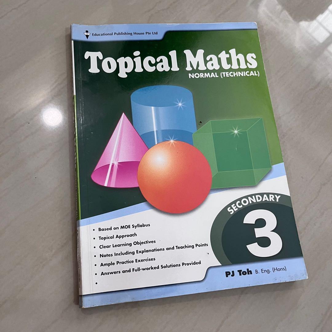 Topic Maths Secondary 3 (Normal Technical) Activity Book, Hobbies ...