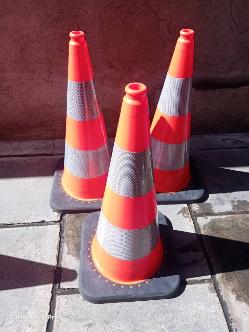 TRAFFIC CONE FULL BODY BLACK BASE, Commercial & Industrial ...