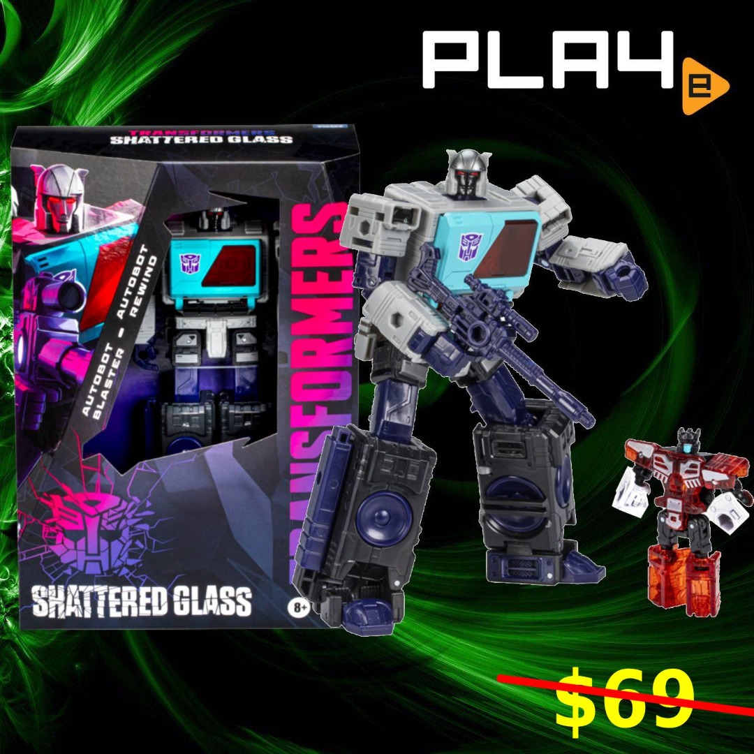 Transformers: Shattered Glass Autobot Blaster (7101909) Brand New ...