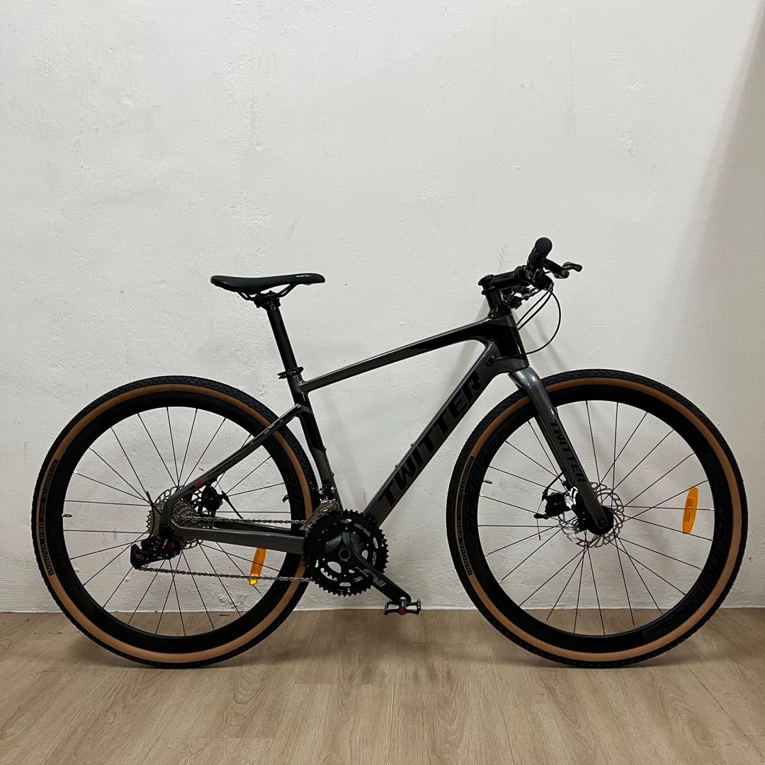 Twitter hybrid bike carbon fiber bicycle 22 speed light weight, Sports ...
