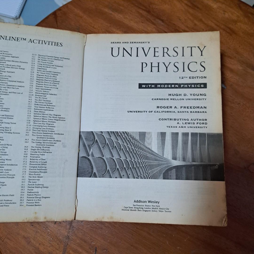 University Physics with Modern Physics 12th Edition, Hobbies & Toys ...