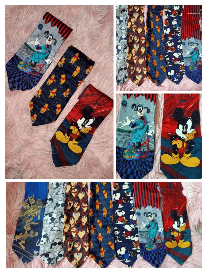 US Disney Cartoon Characters Necktie For Men, Men's Fashion, Watches ...