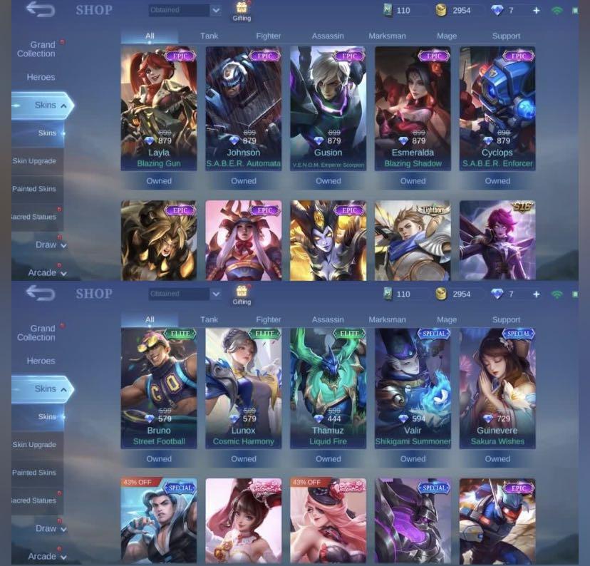 VALIR COLLECTOR + 2 TRANSFORMER + 2 KOF MOBILE LEGENDS ACCOUNT, Video ...