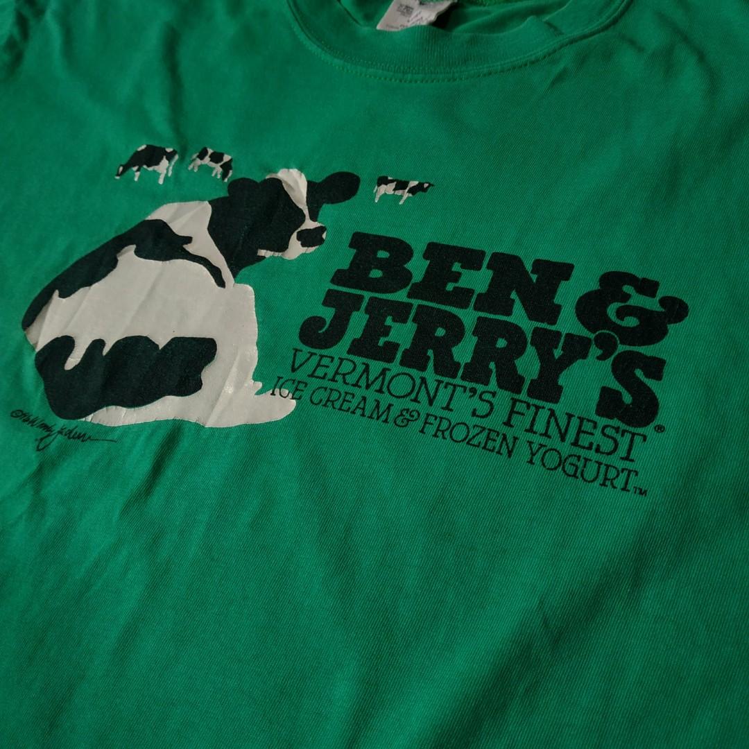 Vintage 1996 Ben & Jerry's shirt art by Wooly Jackson, Men's Fashion ...