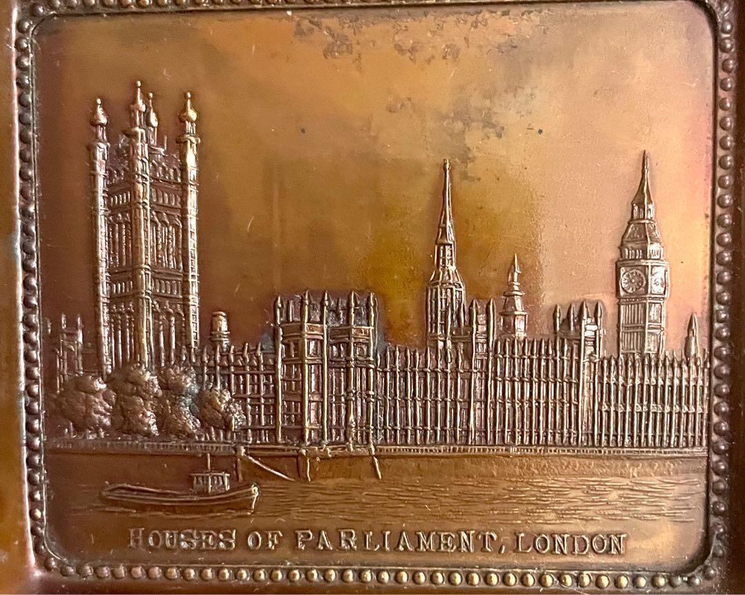 Vintage English Copper Ash Tray 11x10cms, Furniture & Home Living, Home ...