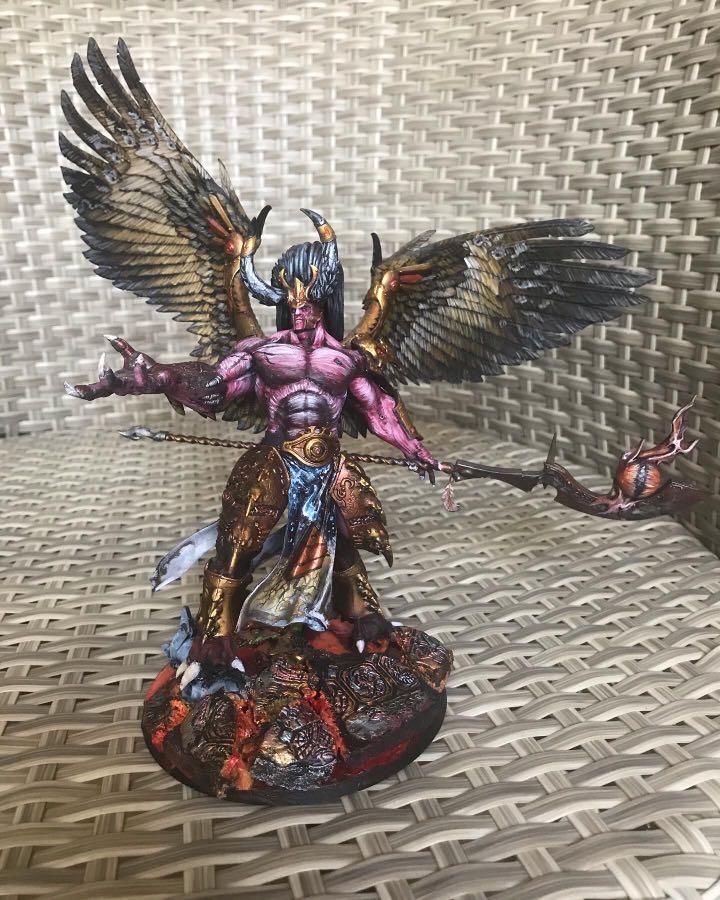Pro painted Warhammer 40k Magnus the Red, Hobbies & Toys, Toys & Games ...