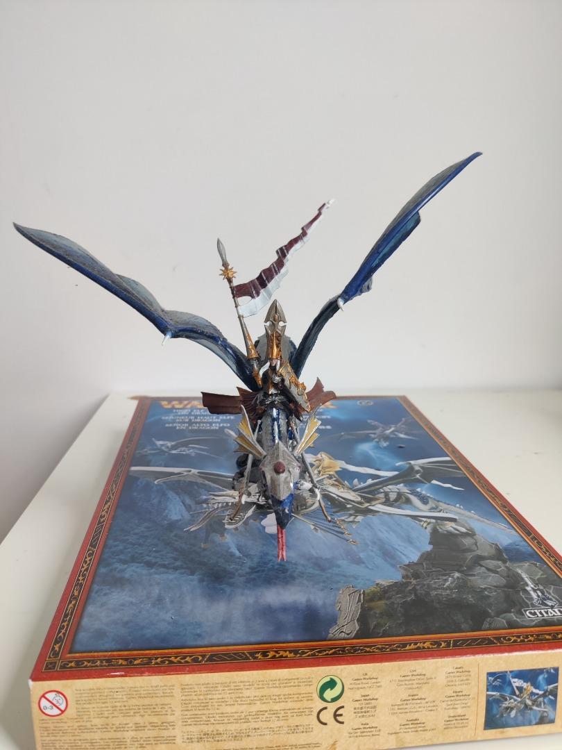 Warhammer High Elf lord on Dragon assembled & painted, Hobbies & Toys ...