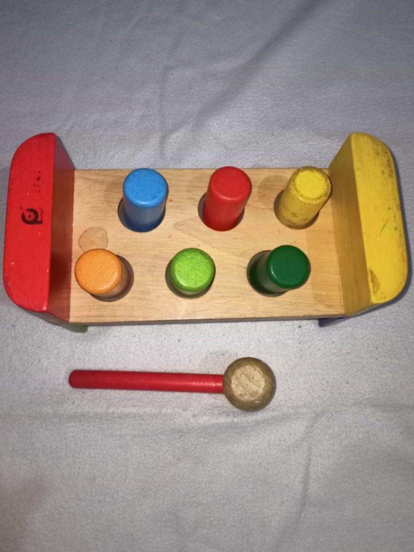 Wooden Hammer Bench Toy, Hobbies & Toys, Toys & Games on Carousell