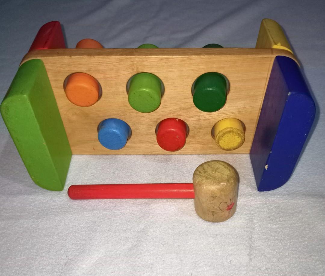 Wooden Hammer Bench Toy, Hobbies & Toys, Toys & Games on Carousell