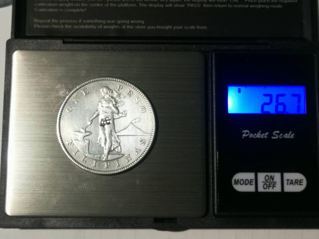 1 PESO 1904 USPI with Chinese's Chop Mark , Hobbies & Toys, Memorabilia ...