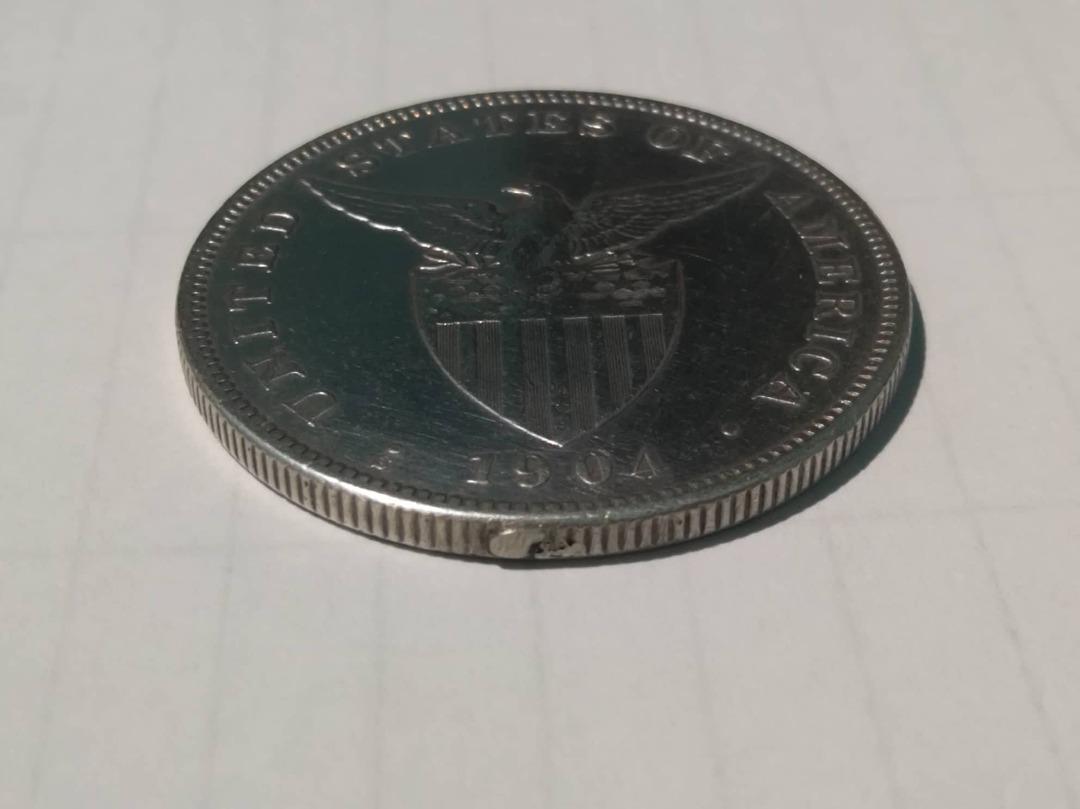 1 PESO 1904 USPI with Chinese's Chop Mark , Hobbies & Toys, Memorabilia ...