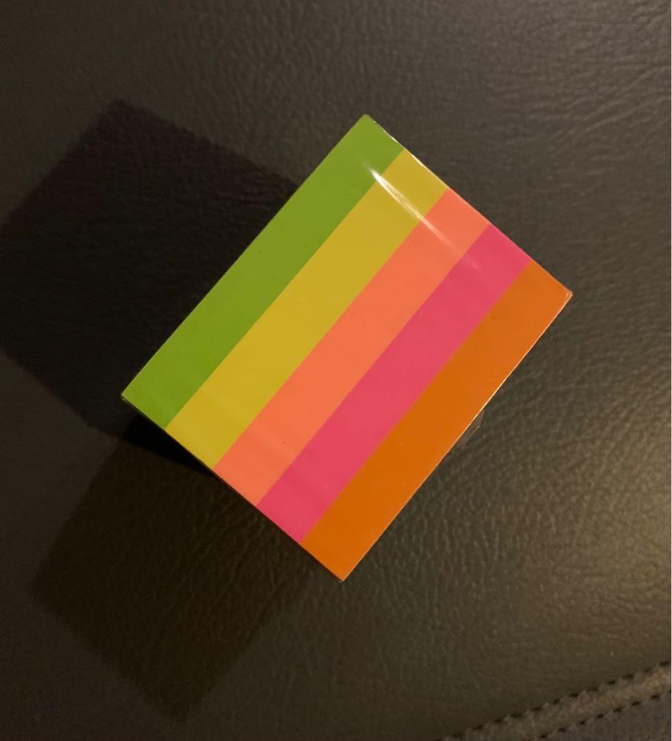 2x2 inch STICKY NOTES (5 COLOURS), Hobbies & Toys, Stationary & Craft ...