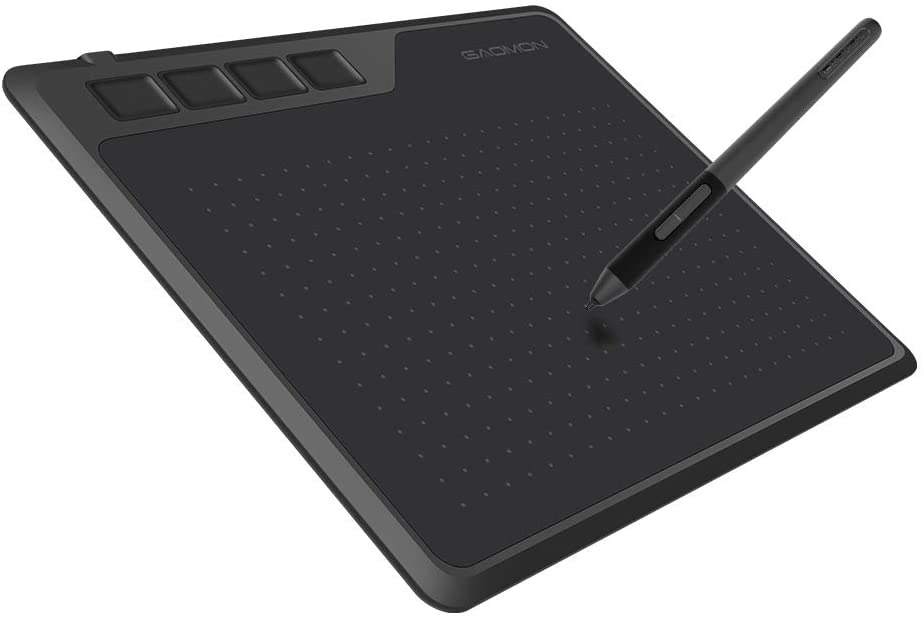 615) GAOMON S620 Graphics Tablet 6.5 x 4 Inches Pen Tablet with 4 ...