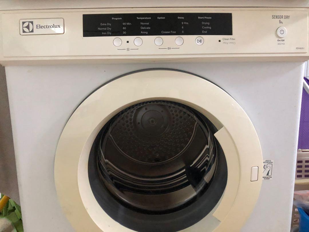 Electrolux 6Kg Sensor Dryer, TV & Home Appliances, Washing Machines and ...