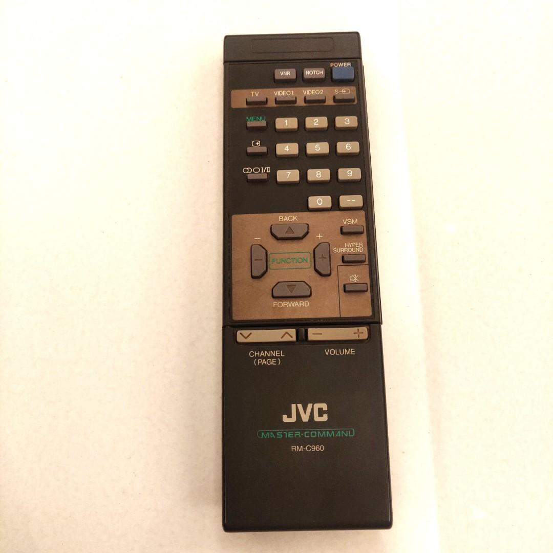 [復古] JVC 遙控器 [Vintage] JVC remote control, 家庭電器, 電視 & 其他娛樂, 電視組件及配件 ...