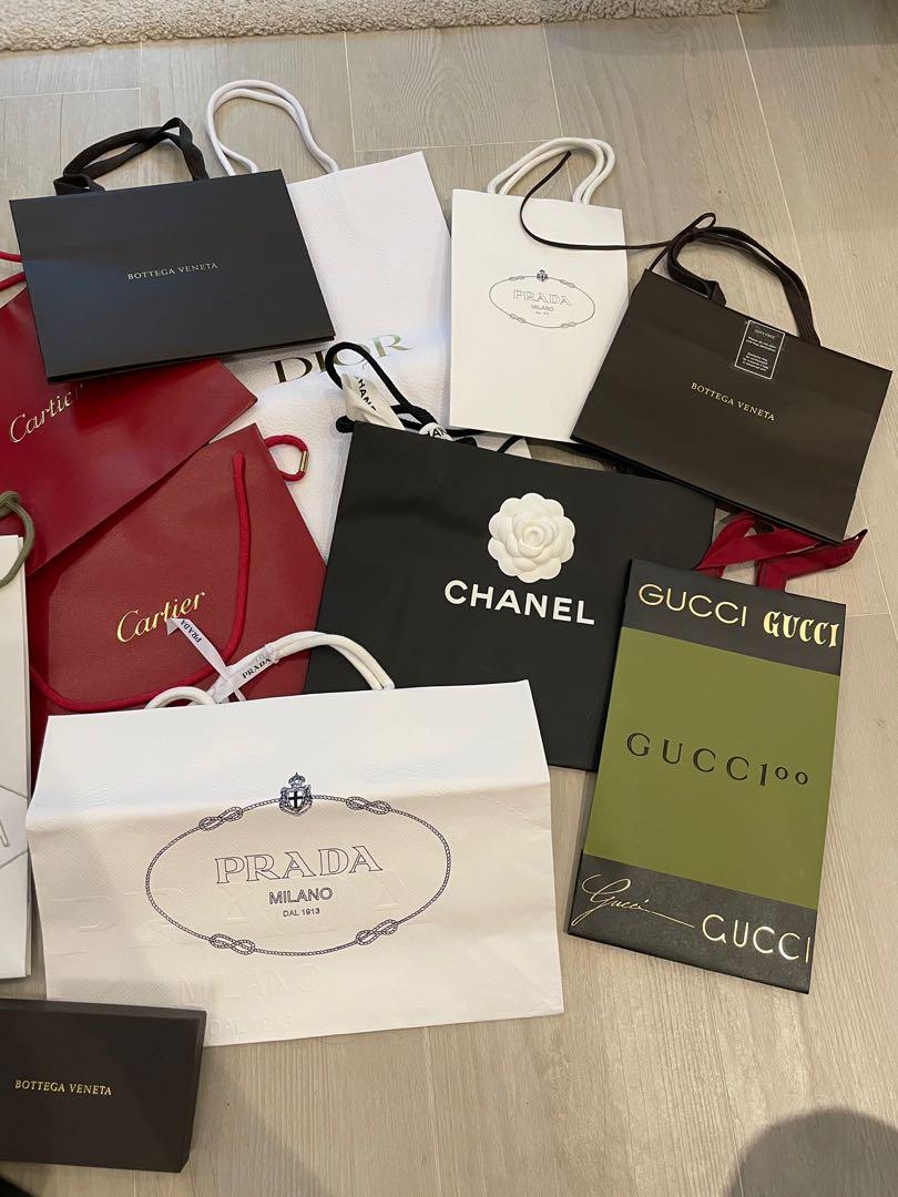 名牌紙袋紙盒 VCA, Cartier, Valentino, Chanel, Prada, BV, Gucci…, 名牌, 手袋及銀包 - Carousell