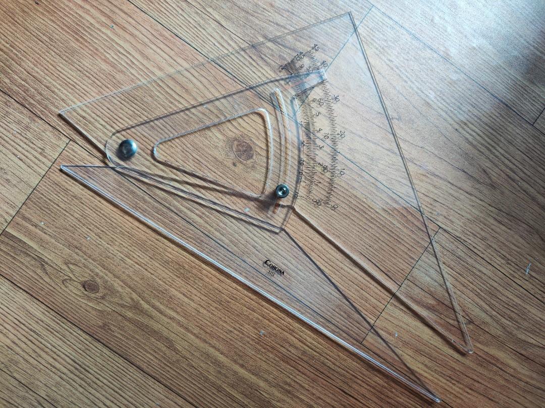 Adjustable set square, Hobbies & Toys, Stationary & Craft, Stationery ...
