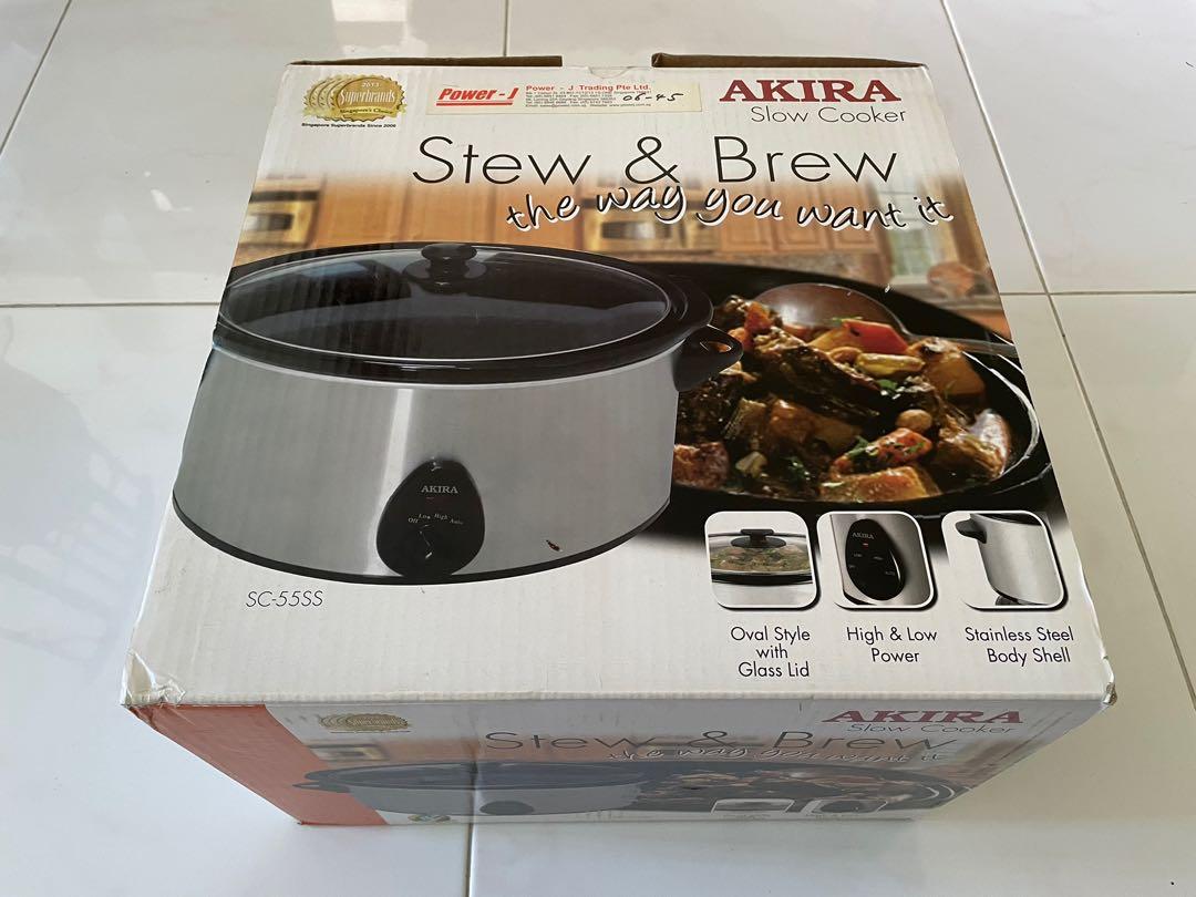 Akira Slow Cooker 5.5 litre, TV & Home Appliances, Kitchen Appliances ...
