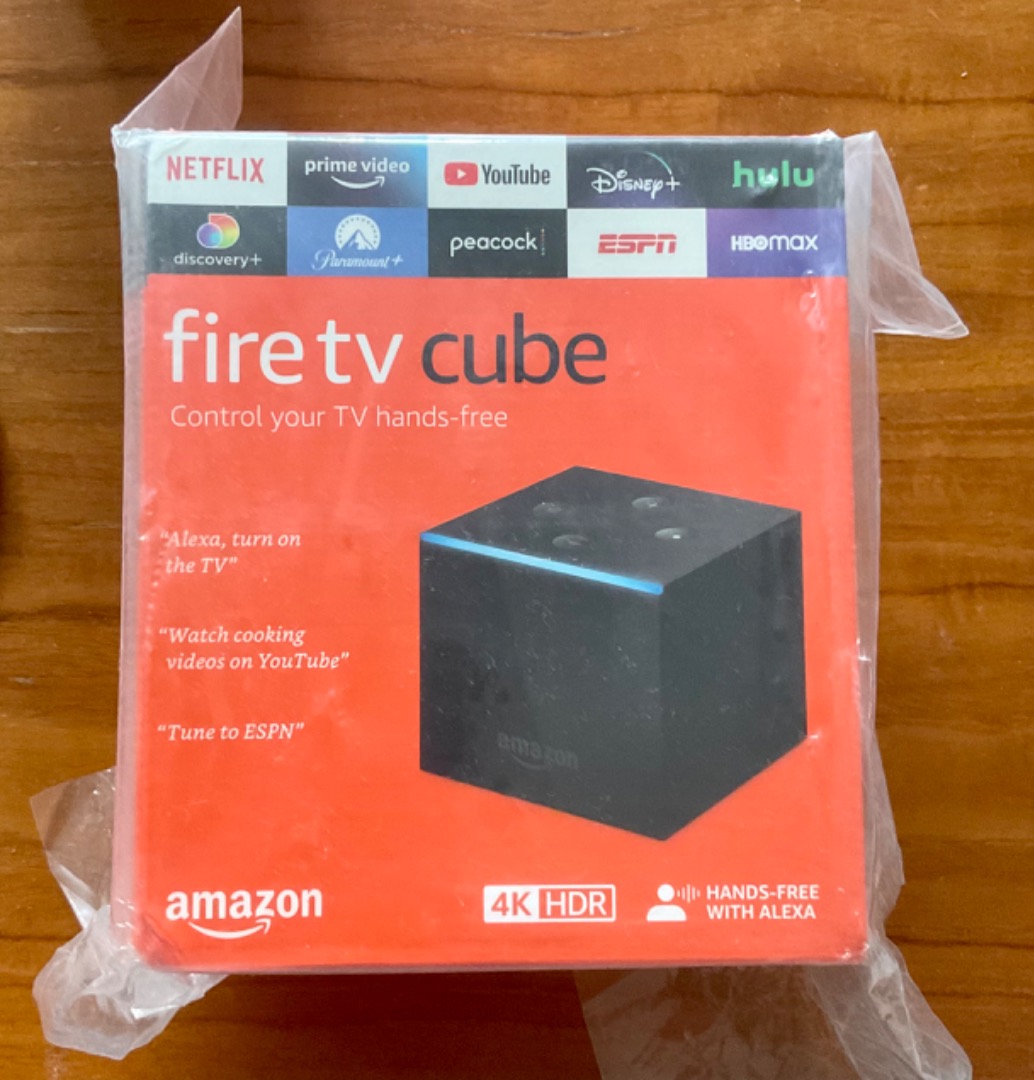 Amazon Fire TV Cube 2nd Gen with latest 3rd Gen voice remote, TV & Home ...