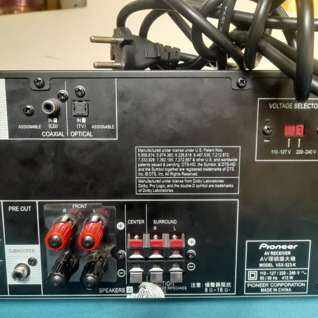 Amplifier Pioneer VSX-523K, Elektronik, Audio di Carousell