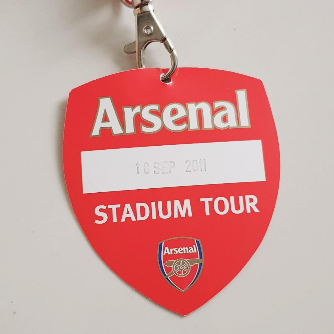ARSENAL FC Emirates Stadium Tour London UK Home Red White Crest Cannon ...