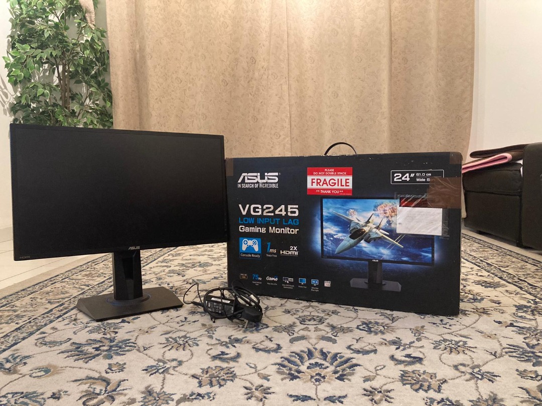 Asus VG245 Freesync 75hz 24" monitor FHD adjustable stand, Computers ...