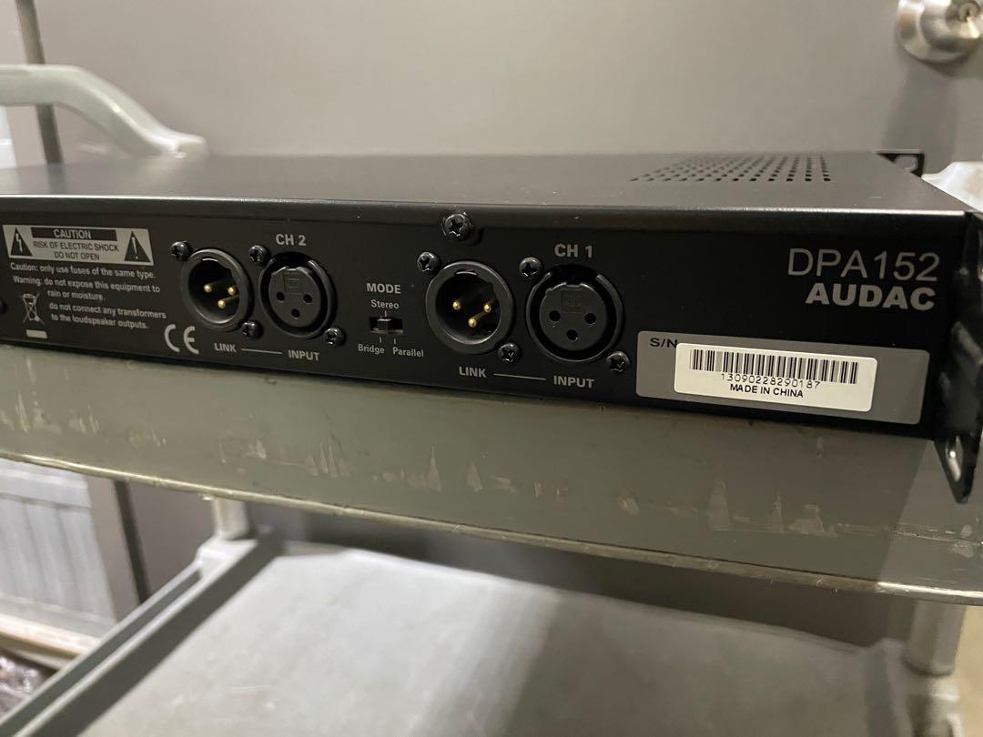 Audac DPA152 2 channel class D stereo amplifier, Audio, Soundbars, Speakers & Amplifiers on ...