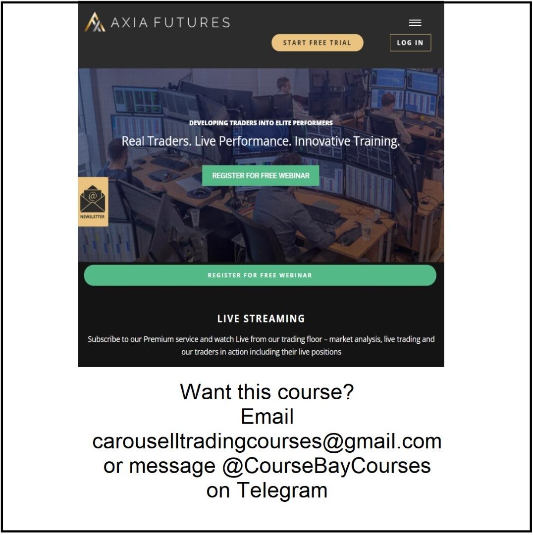 Axia Futures – 3 Core Courses Bundle (Footprint Edge, Trading with ...