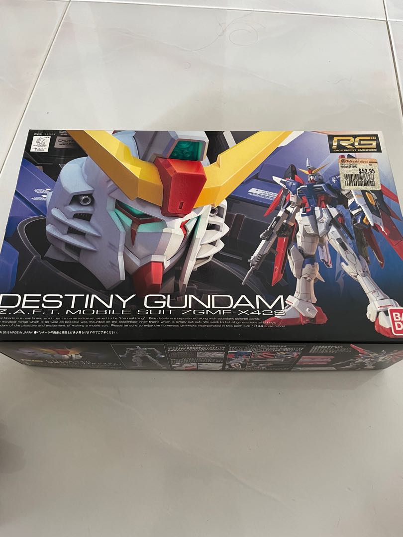 [BNIB] 1/144 Real Grade Destiny Gundam, Hobbies & Toys, Toys & Games on ...