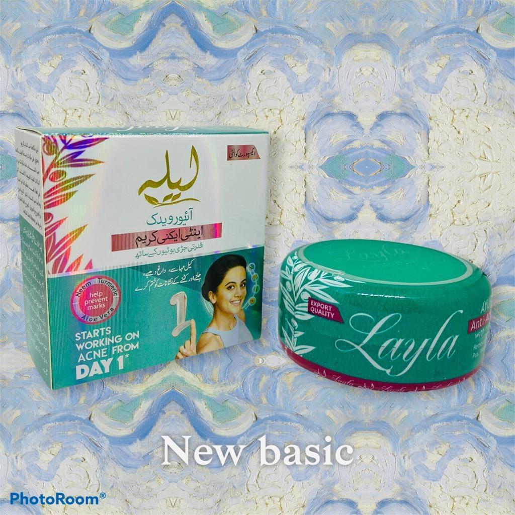 Buy 1 Free 1 Original Layla Ayurvedic Anti Acne Cream with Natural ...