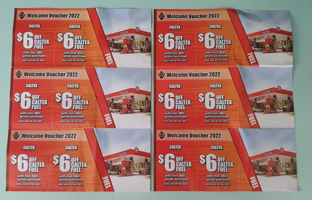 Caltex Fuel Voucher Expires February 2023, Tickets & Vouchers, Vouchers ...