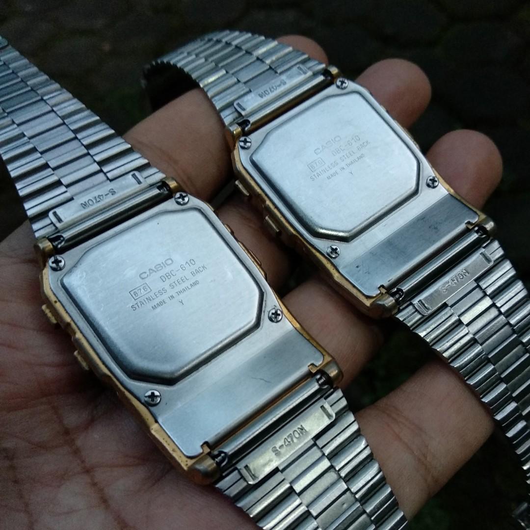Casio vintage DBC-610, Fesyen Pria, Jam Tangan di Carousell