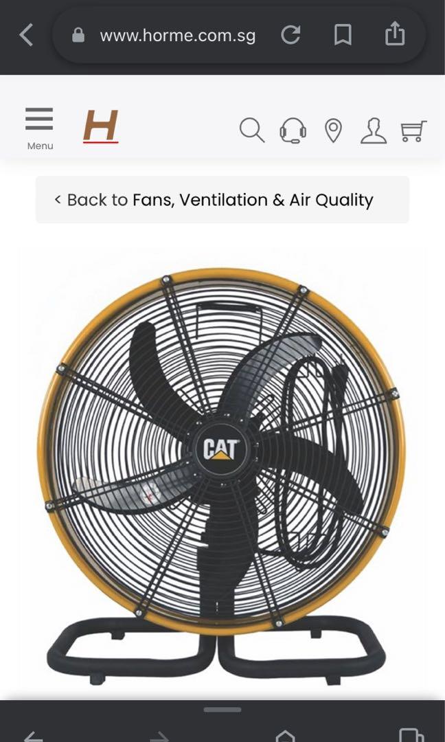 Caterpillar Industrial Fan, Furniture & Home Living, Lighting & Fans ...