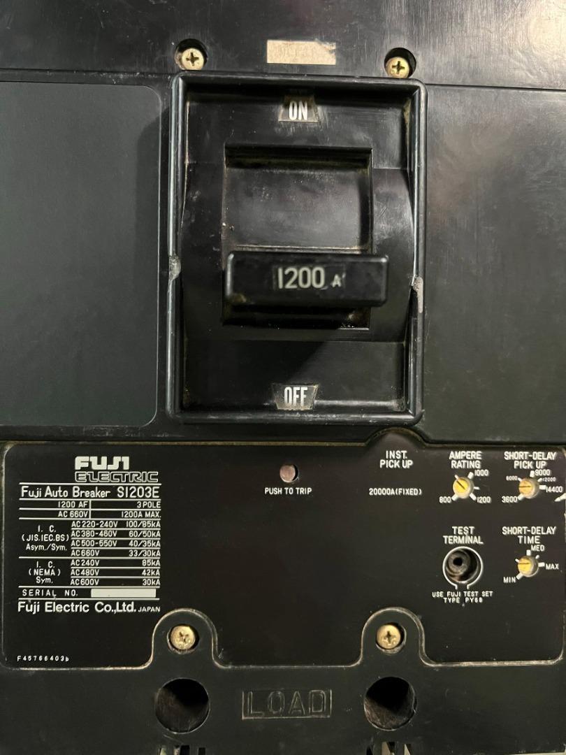 Circuit Breaker 1200A 1200 Amperes Fuji from Japan, Commercial ...