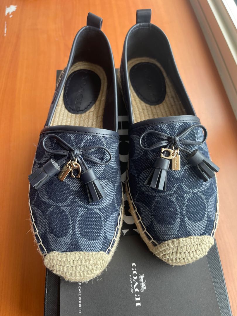 COACH Carson Denim Espadrilles, Women's Fashion, Footwear, Sneakers on ...