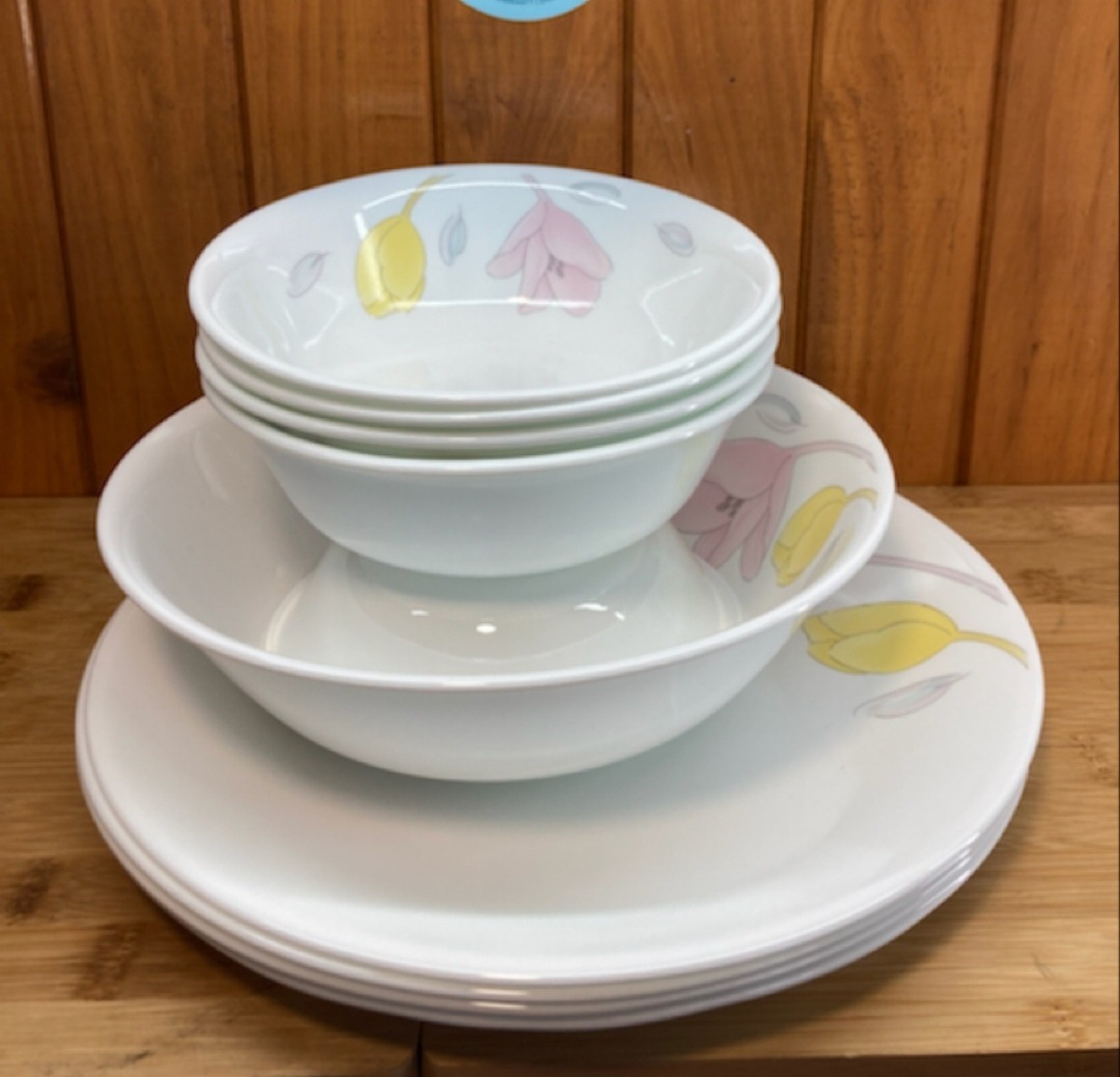 Corelle Elegance 9pcs, Furniture & Home Living, Kitchenware & Tableware ...