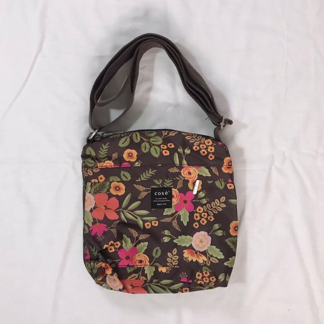 Cose Brown Floral Bag, Women's Fashion, Bags & Wallets, Shoulder Bags ...