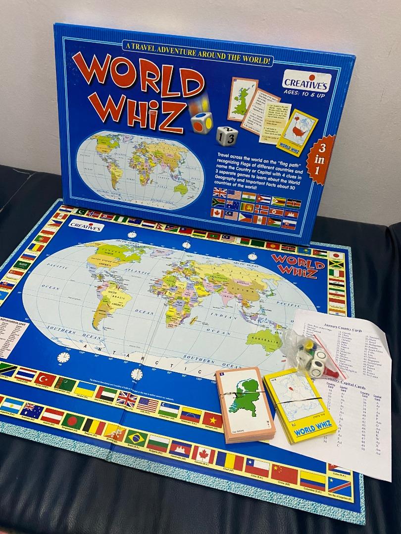 Creatives WORLD WHIZ Educational Board Games Board Game, Hobbies & Toys ...