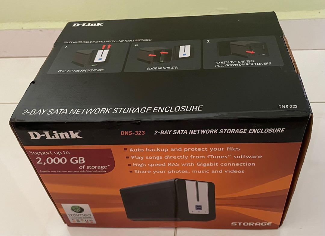 D-Link 2-Bay Network Storage Enclosure (DNS 323), Computers & Tech ...