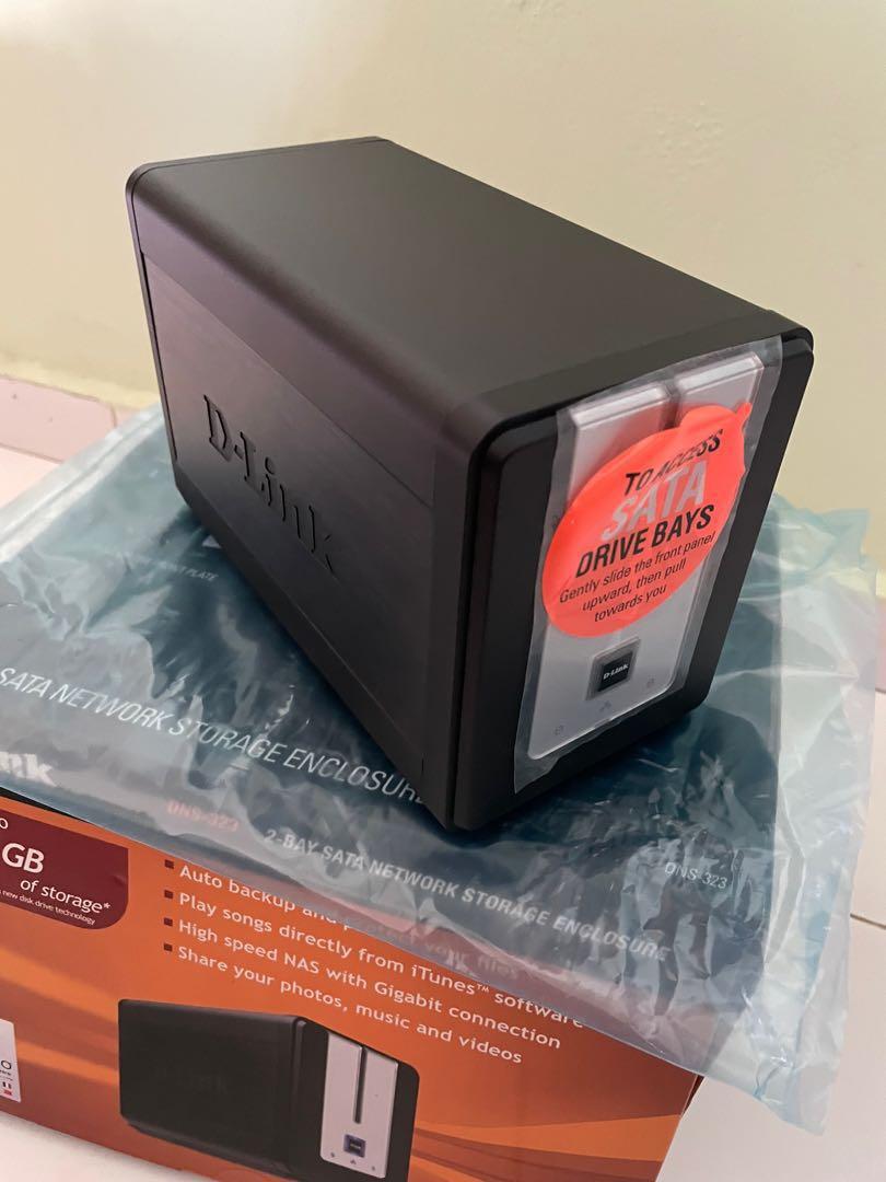 D-Link 2-Bay Network Storage Enclosure (DNS 323), Computers & Tech ...