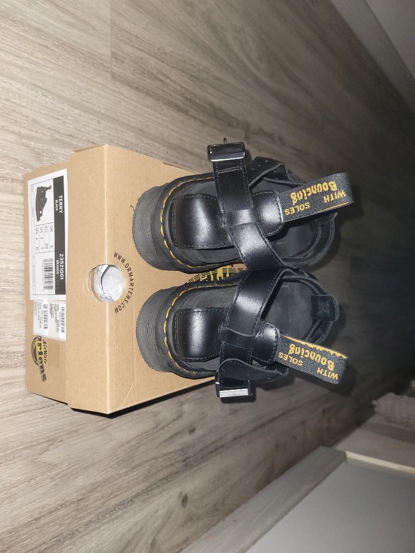 Dr Martens Terry Black Sandals, Men's Fashion, Footwear, Dress Shoes on ...