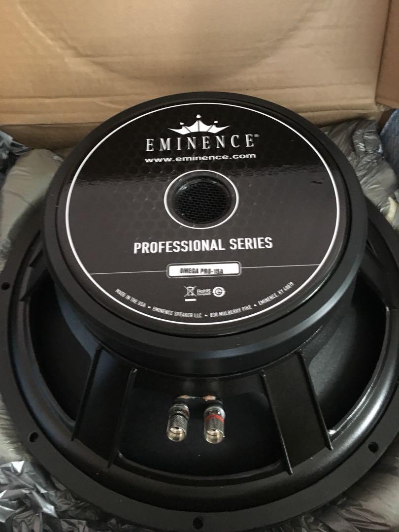 Eminence Professional Series Omega Pro 15A 15" Pro Audio Speaker, 800 ...