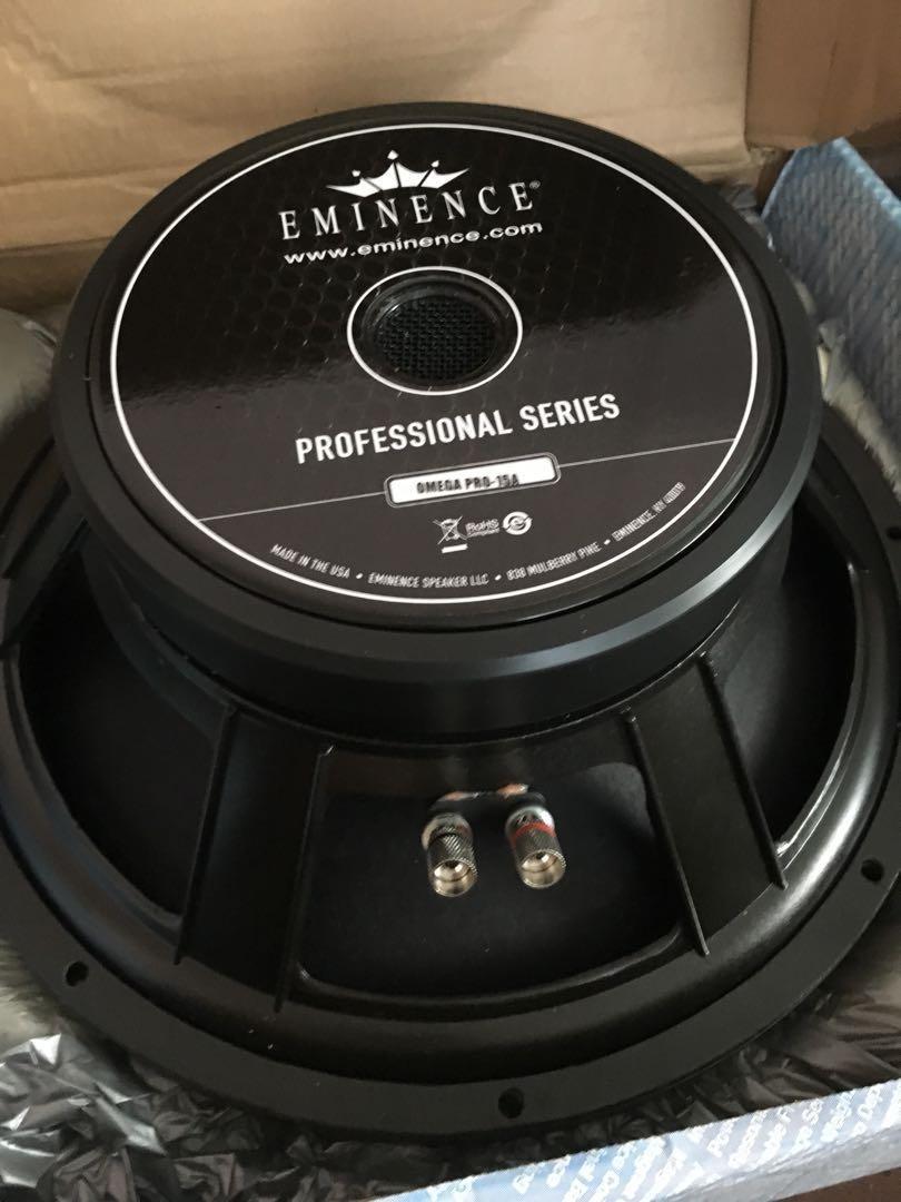 Eminence Professional Series Omega Pro 15A 15" Pro Audio Speaker, 800 ...