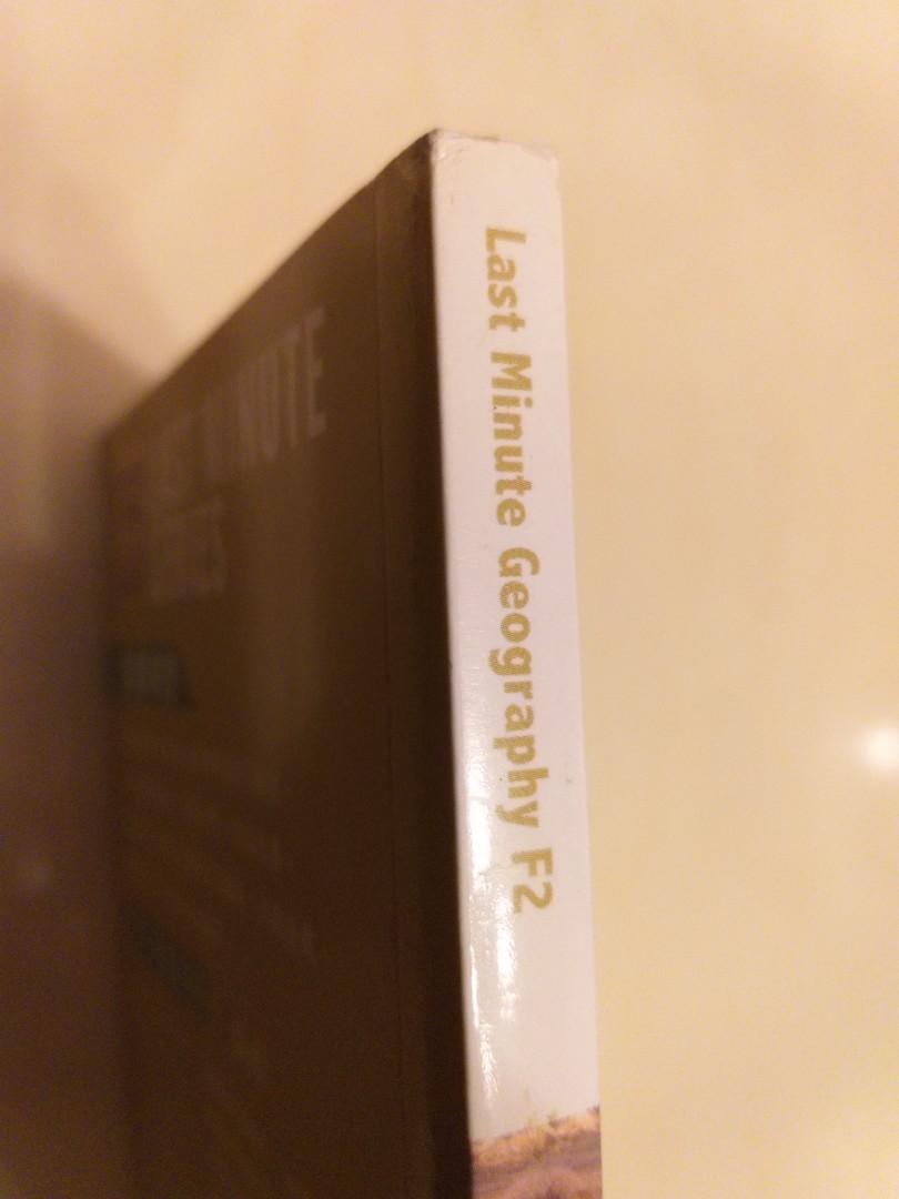 [精讀書]F2 Geography Last Minute, 興趣及遊戲, 書本 & 文具, 教科書 - Carousell