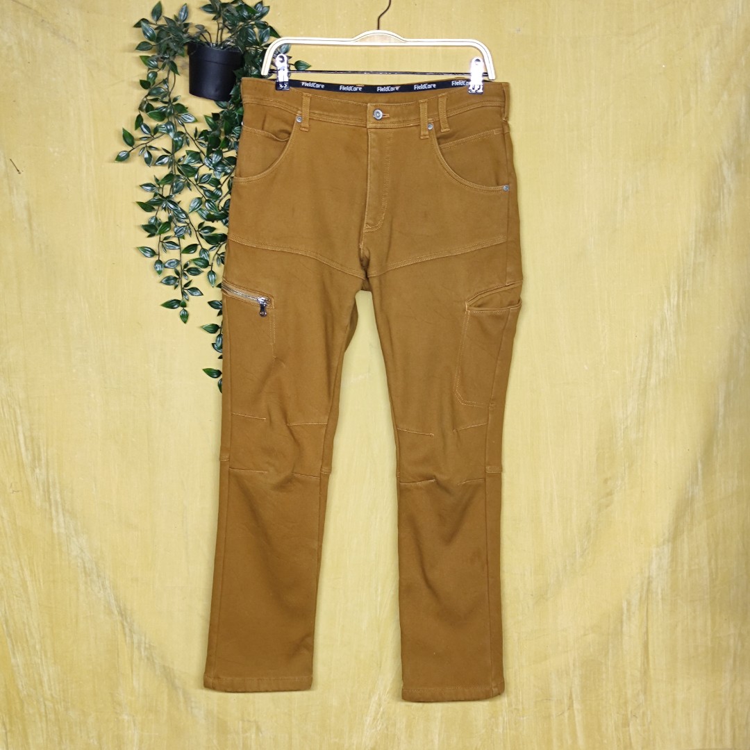 fieldCore mustard cargo, Men's Fashion, Bottoms, Jeans on Carousell