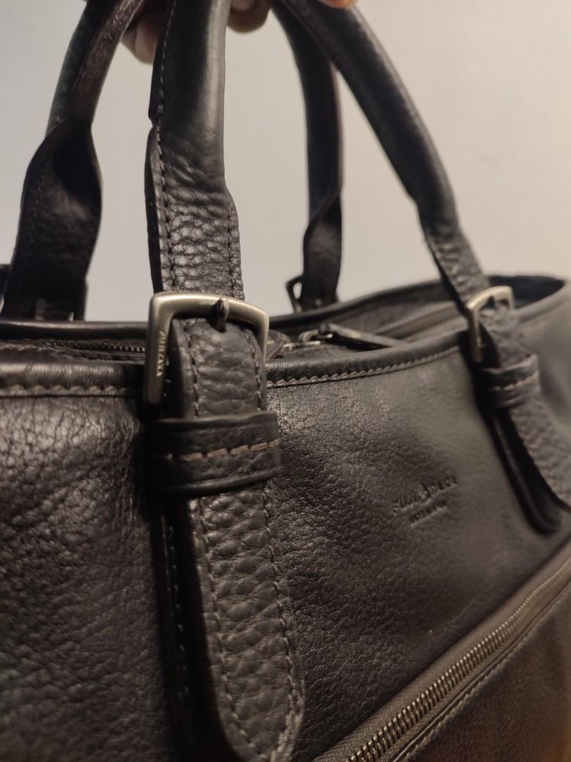 Fujitaka Genuine Leather Bag, Luxury, Bags & Wallets on Carousell